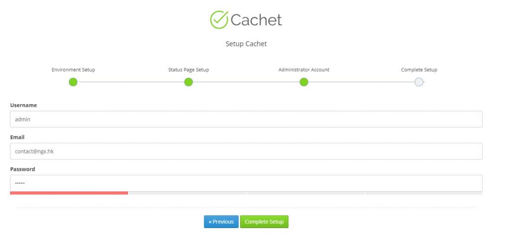 安装与初始设置开源的服务状态展示系统Cachet | NGX Project | NGX.HK